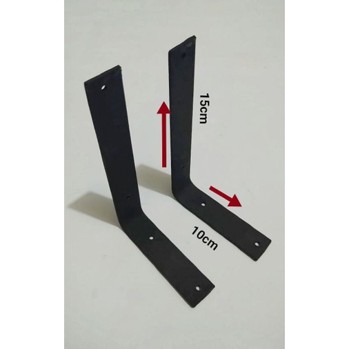 Jual siku besi L penyangga rak dinding(1pcs) siku penyangga/kayu ...
