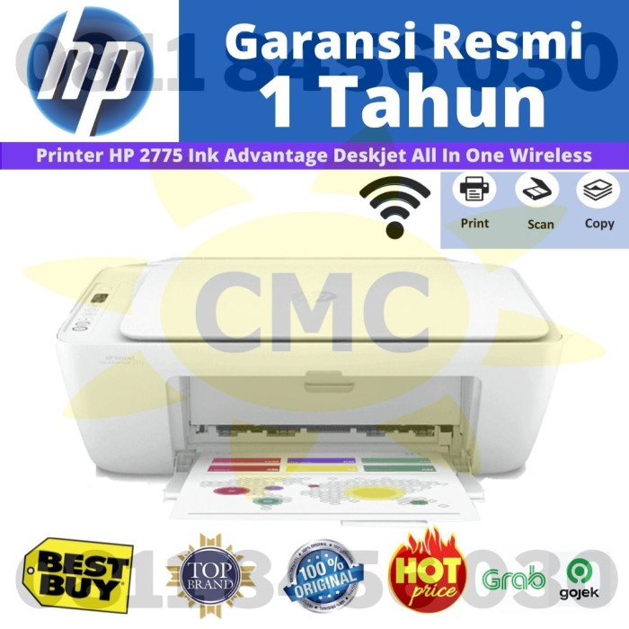 Jual HP Deskjet Ink Advantage 2775 All In One Printer Wireless Resmi | Shopee Indonesia