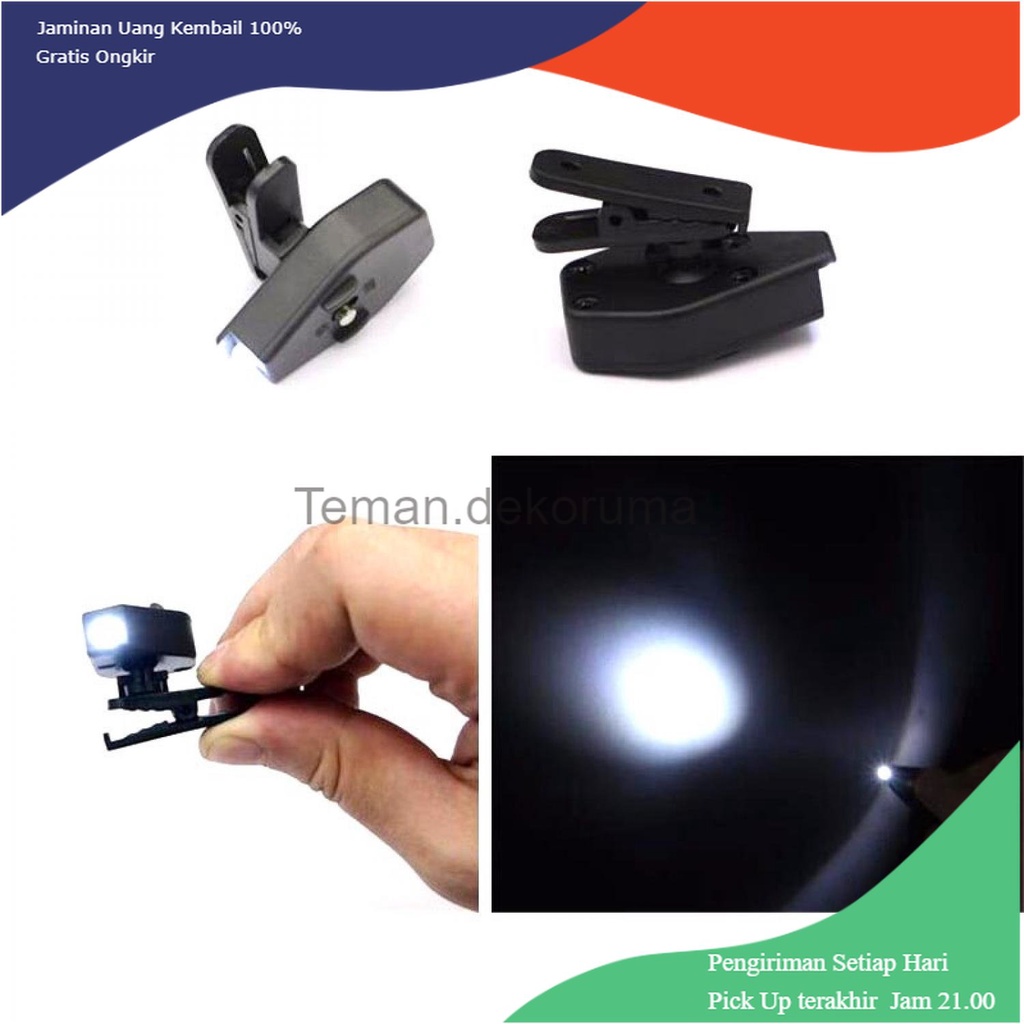 Jual TD - LMP TaffLED Lampu Baca LED Klip Kacamata Glasses Light 1 PCS ...