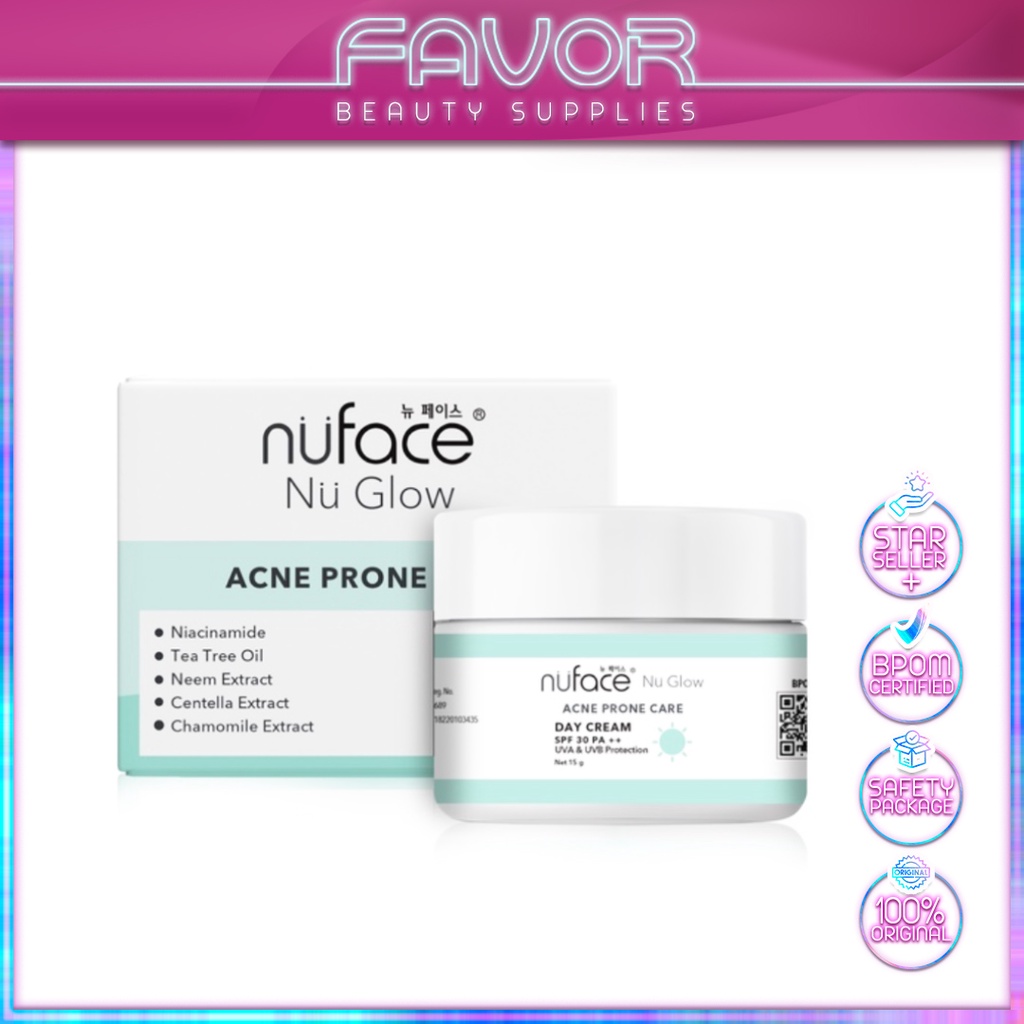 Jual Nuface Nu Glow Acne Prone Care Day Cream 15 Gr | Shopee Indonesia
