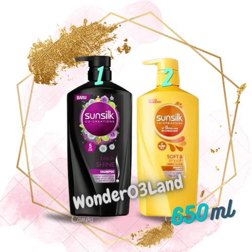 Jual [NEW & ORI] 650 ML SUNSILK HITAM DAN KUNING BLACK SHINE SOFT AND ...