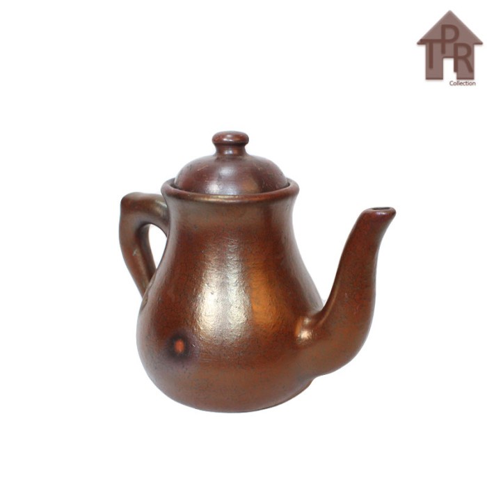 Jual Tek Gerabah - Teko Tanah Liat / Teko Air Polos Antik 1 Liter ...