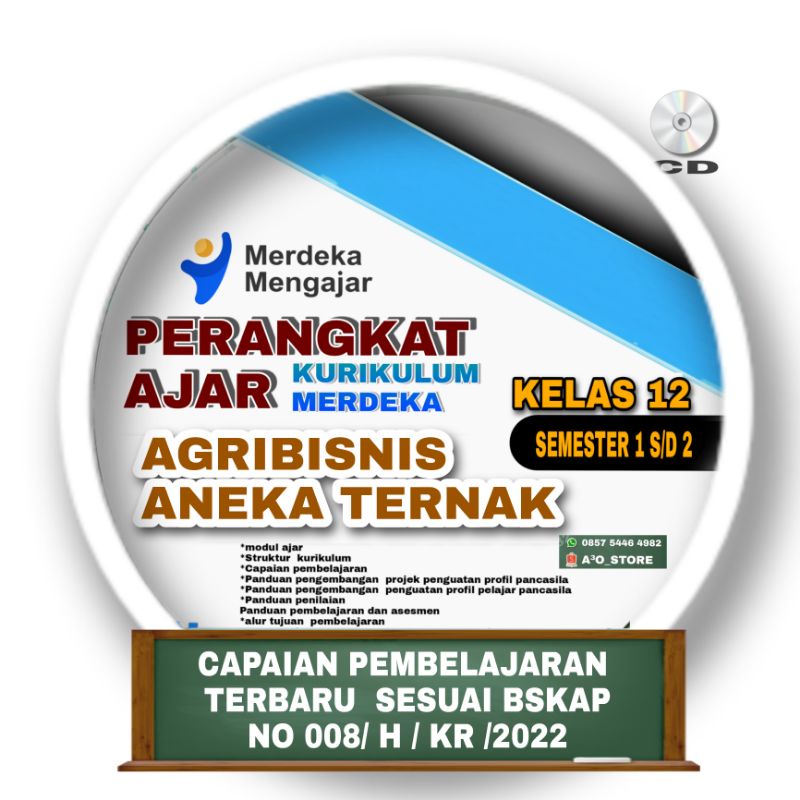 Jual PERANGKAT AJAR AGRIBISNIS ANEKA TERNAK KELAS 12 SMK FASE EF KURIKULUM MERDEKA BELAJAR ...