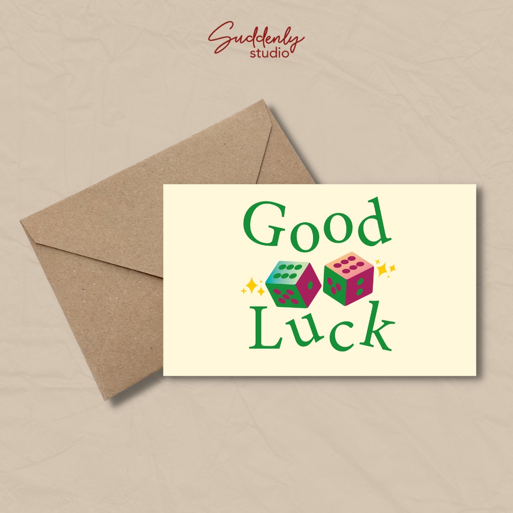 Jual Kartu Ucapan - Good Luck - Greeting Cards - SUDDENLY STUDIO ...