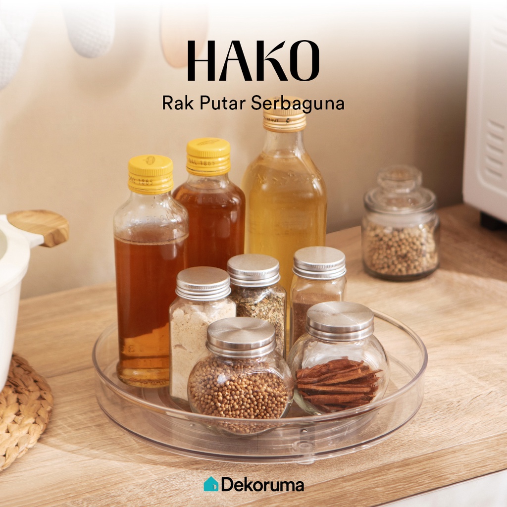 Jual Dekoruma HAKO Rak Putar Serbaguna | Rak Bumbu Dapur Putar 24.5x7 ...