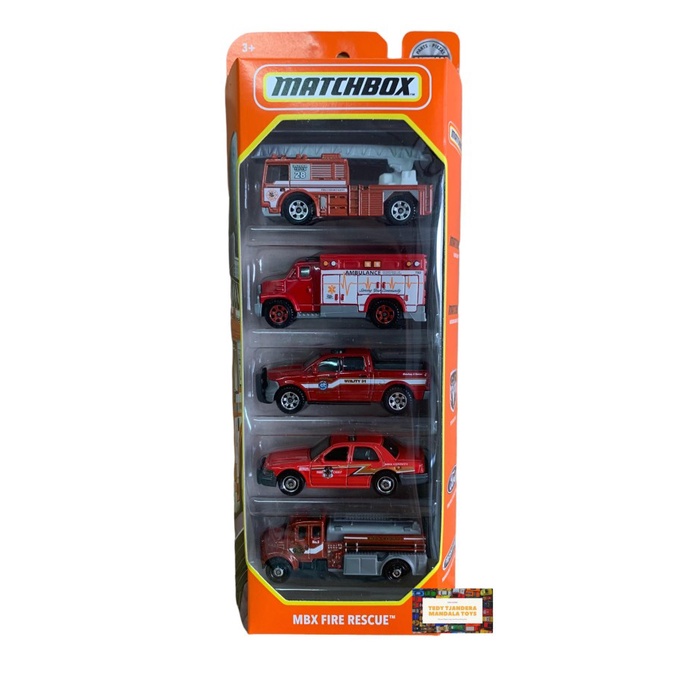 Jual Cas Matchbox 5 Pack Fire Rescue Pemadam Kebakaran | Shopee Indonesia