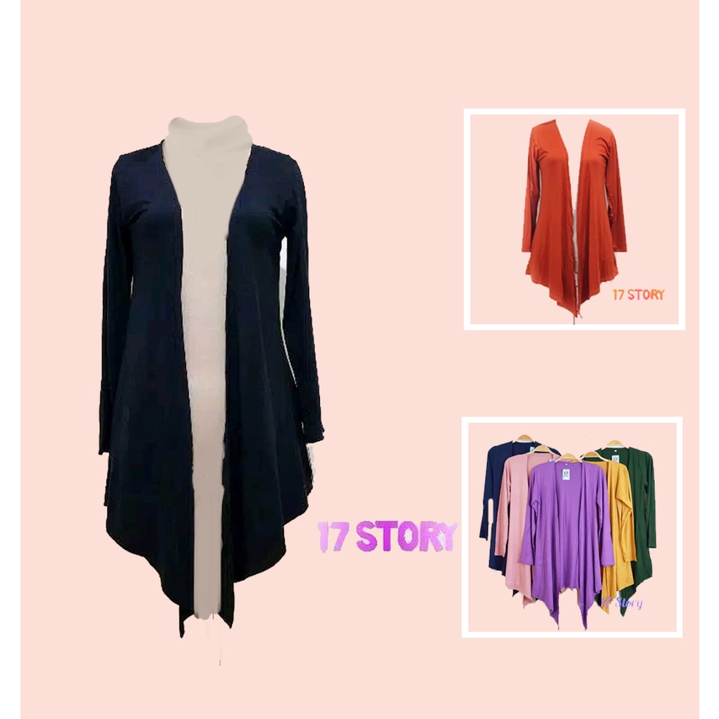 Jual Cardigan Cewek Kekinian Polos Lengan Panjang Adem dan Lembut ...