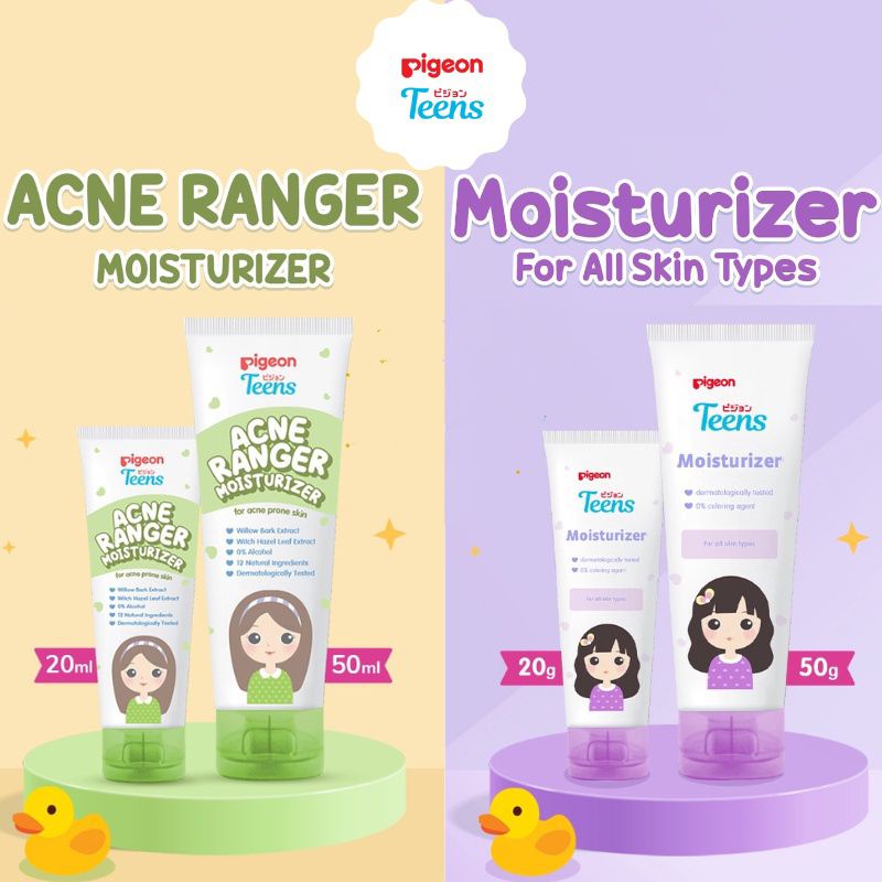 Jual PIGEON Teens Moisturizer For All Skin , Acne Ranger 20ml , 50 ml ...