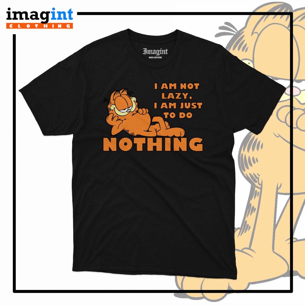 Jual BAJU KAOS GARFIELD I AM NOT LAZY | Shopee Indonesia