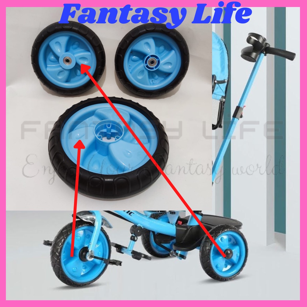 Jual Ban depan atau belakang warna biru sepeda roda tiga genio aviator ...