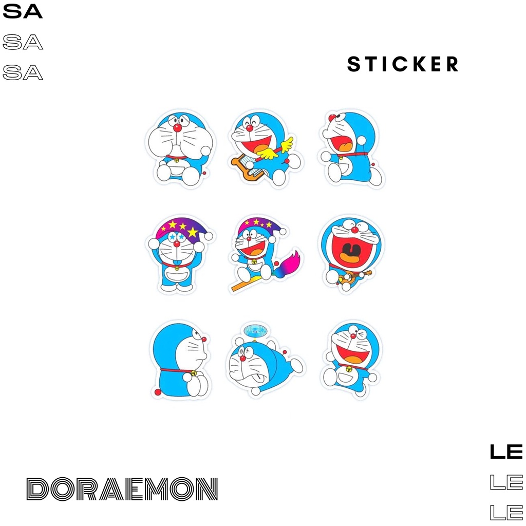 Jual STICKER DORAEMON - Untuk Handphone/Laptop dengan Ukuran A6 (Bisa ...