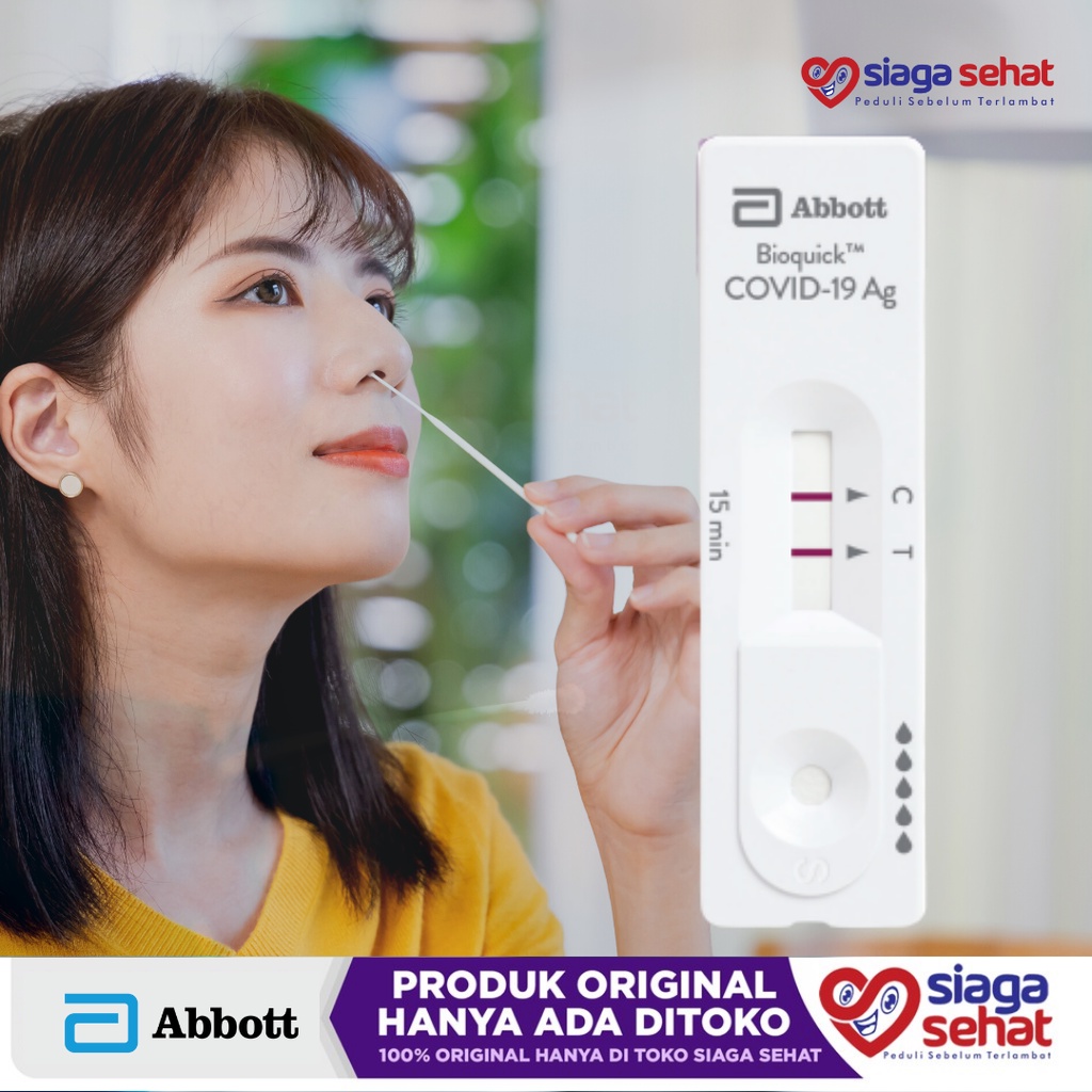 Jual Alat Swab Antigen - Abbott Bioquick Rapid Test COVID-19 Ag Device ...