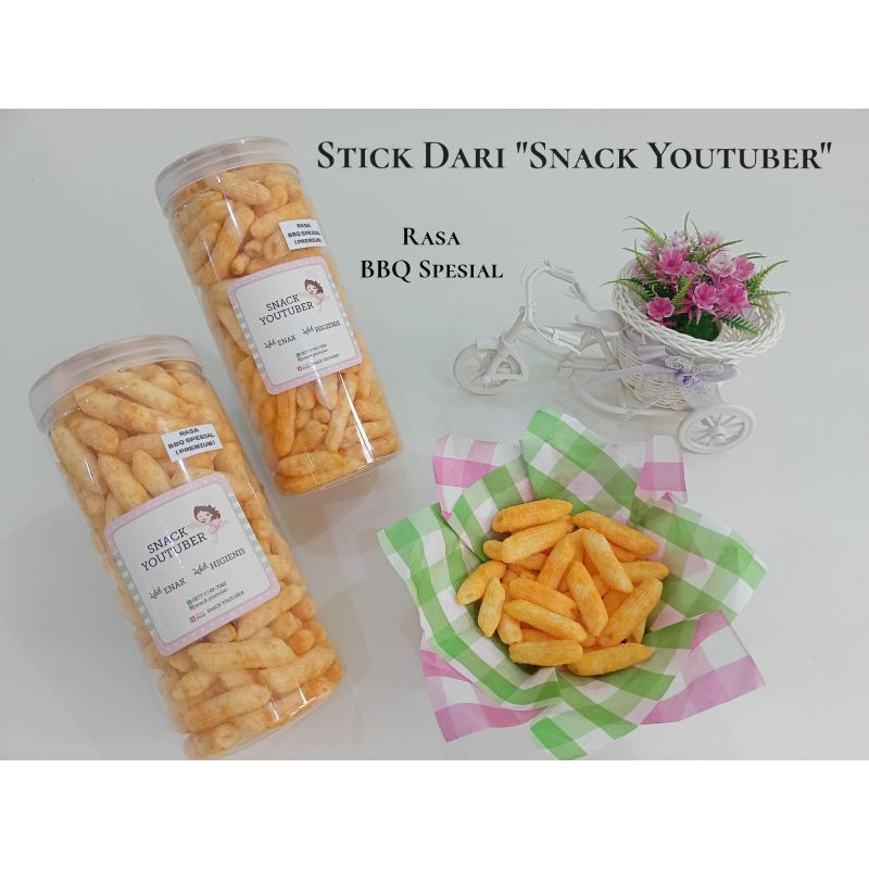 Jual STICK SNACK RASA BBQ SPESIAL DARI SNACK YOUTUBER | Shopee Indonesia