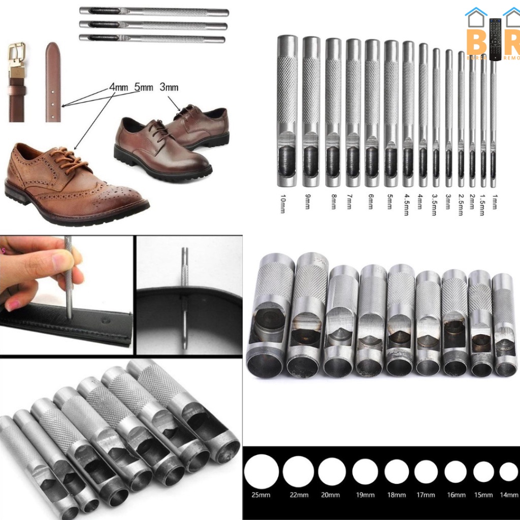 Jual Alat Pembolong Pelubang Kulit Sabuk Kerajinan Bestir Hollow Punch ...