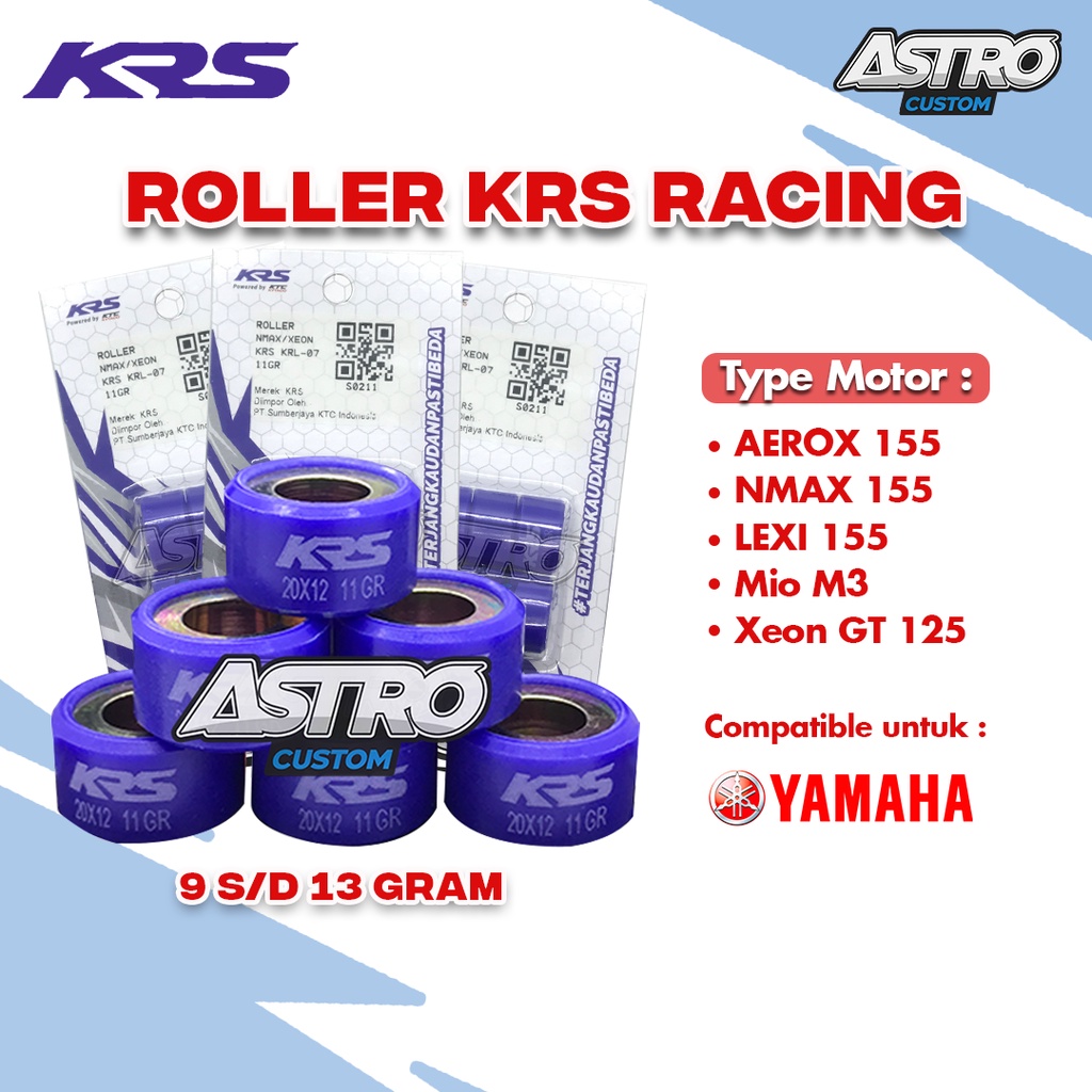 Jual Roller KRS NMAX AEROX LEXI 155 9 10 11 12 13 GRAM Upgrade Tenaga ...