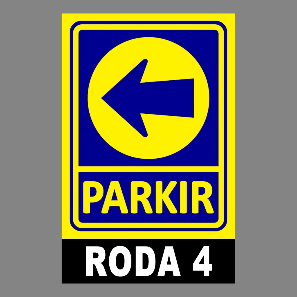 Jual RAMBU RAMBU BANNER PARKIR BELOK KIRI RODA 4 UKURAN 38 X60 CM ...