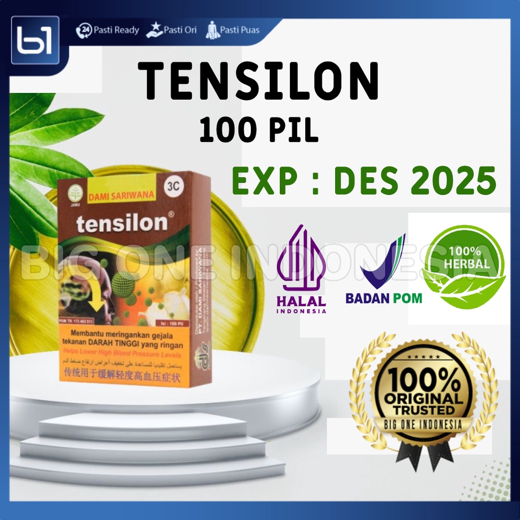 Jual TENSILON Jamu Obat Tradisional Herbal 100 Pil, Tensilon ...