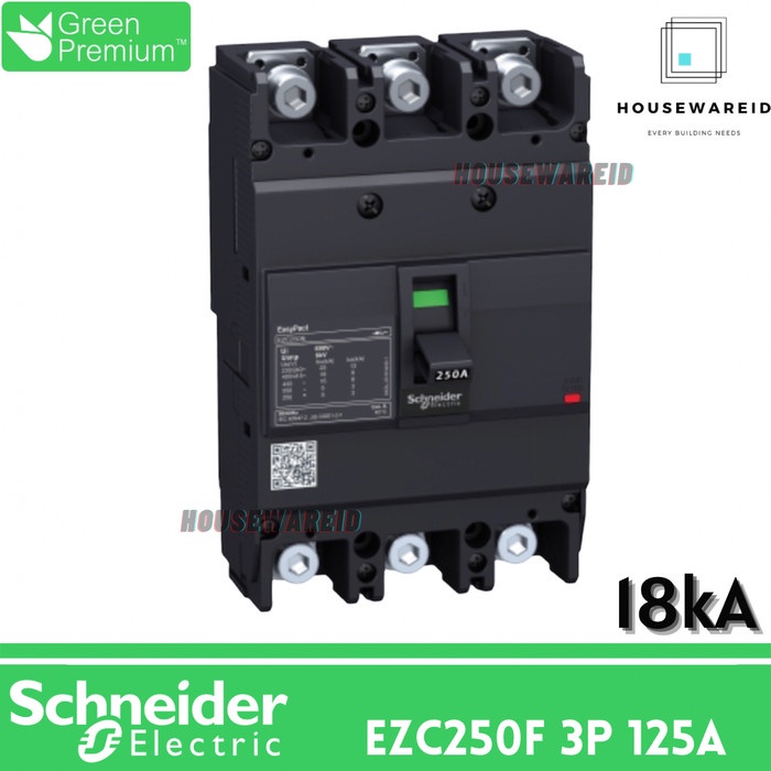 Jual MCCB 3p 125a 3phase 125 Ampere Schneider Easypact EZC250F3125 Original | Shopee Indonesia
