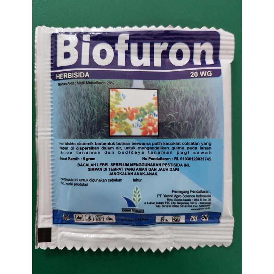 Jual Racun Rumput BIOFURON 20WG 5 Gram - Herbisida Metil Metsulfuron ...