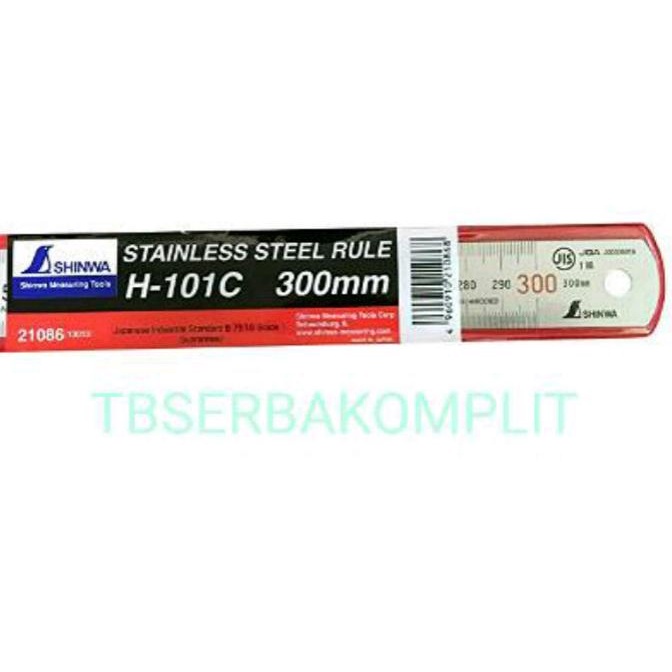 Jual Metric Scale mili 13013 penggaris Shinwa 101C H101C 30 cm stainless ss sumberh11 Diminati ...