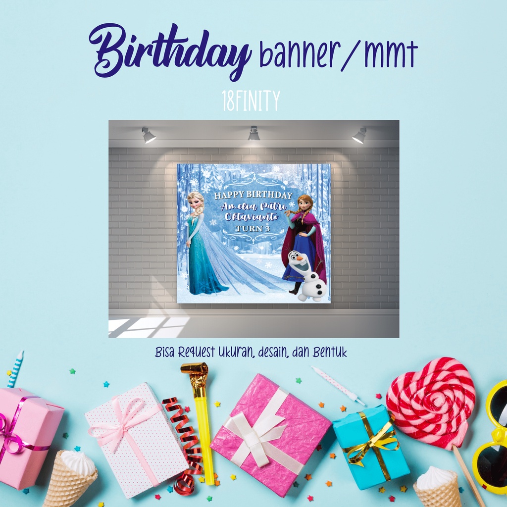 Jual CUSTOM DESAIN Suka suka MMT BANNER SPANDUK FLEXY ULANG TAHUN ANAK ...