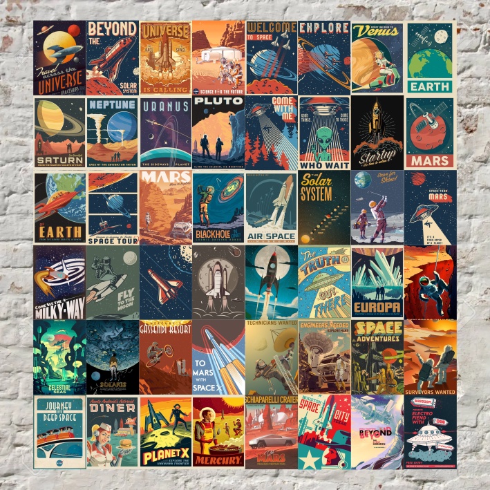 Jual Poster Retro Aesthetic Hiasan Dinding kamar wallpaper dekorasi ...