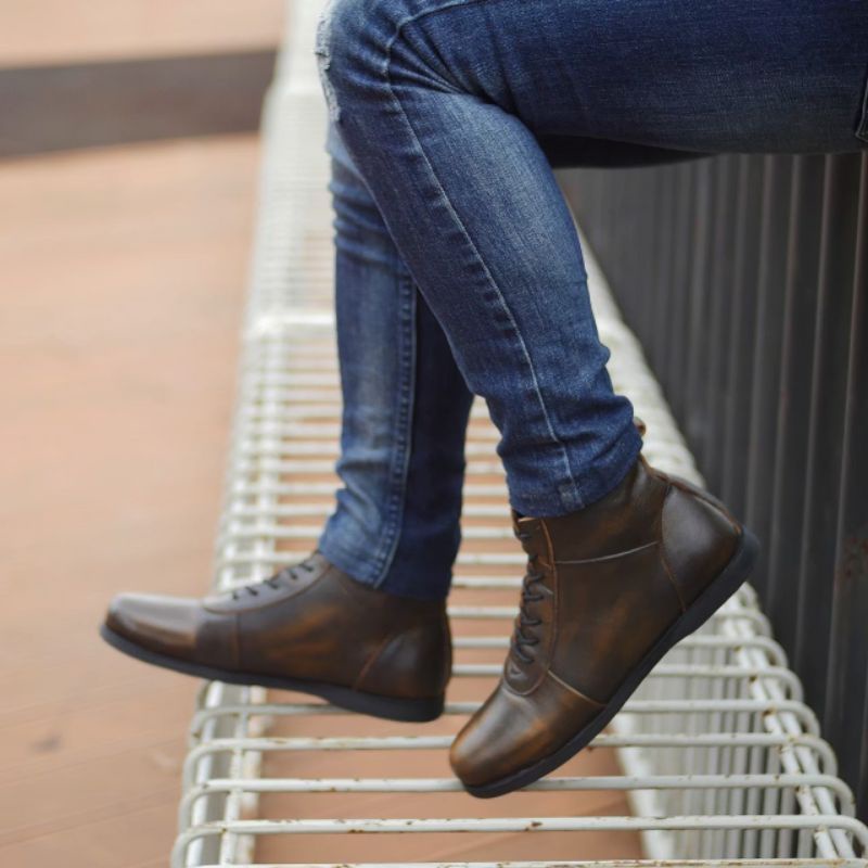 Jual SULTAN FOOTWEAR X SVEND 01 CAMEL | Sepatu Boots Fashion Pria Kulit ...