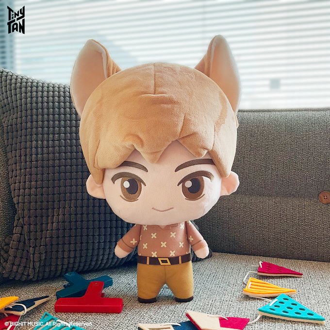 Jual BTS TinyTan Dynamite BANDAI FUN PARK Plush Doll Jin | Shopee Indonesia