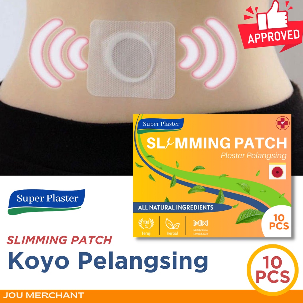 Jual Koyo Pelangsing Slim Patch - Pembakar Lemak isi 10 PCS / Slimming ...