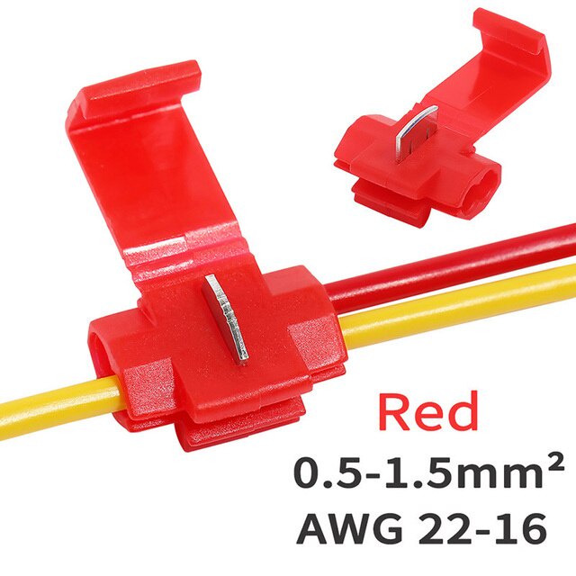 Jual Konektor kabel jumper connector snap scotch lock merah biru kuning ...