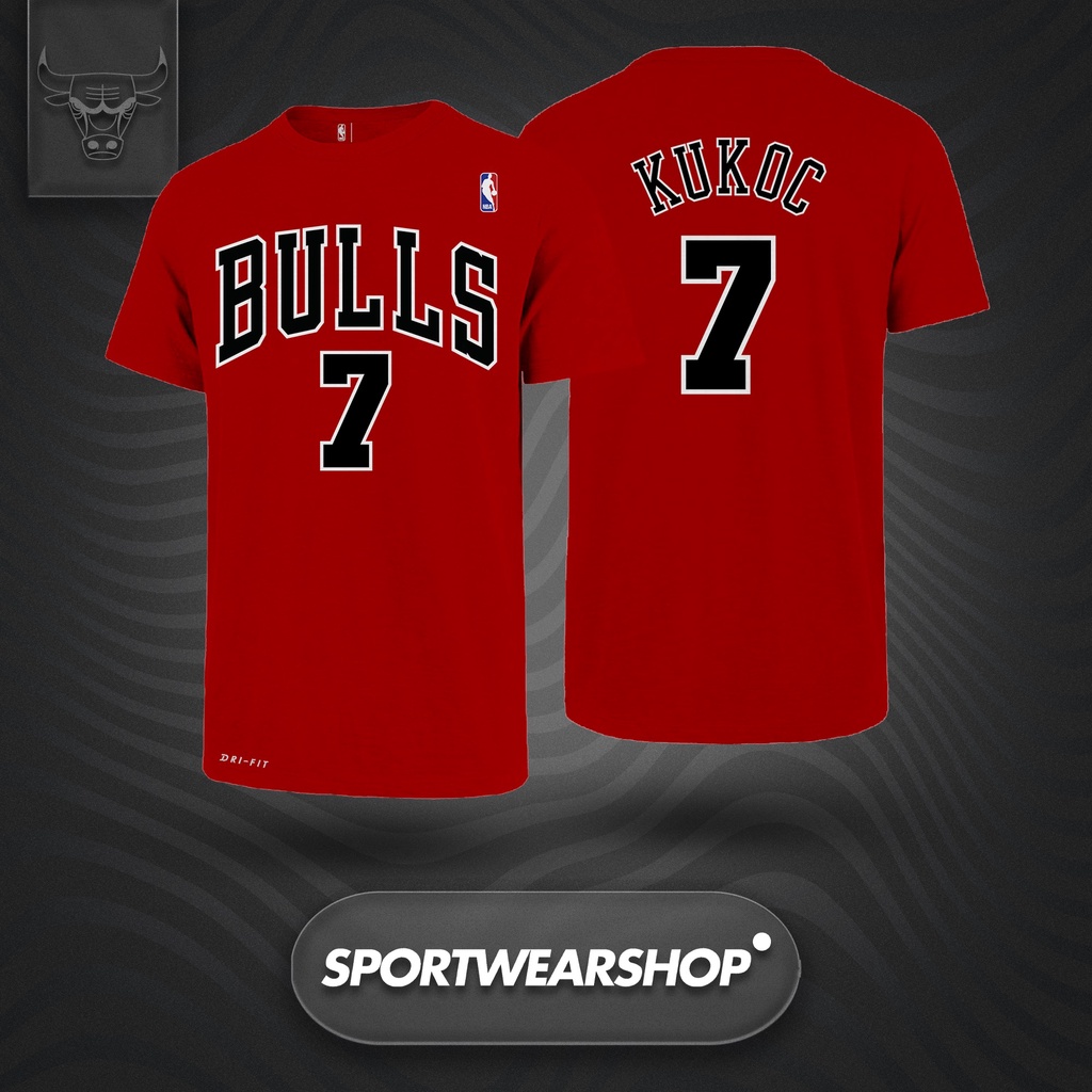 Jual Kaos Basket Unisex Chicago Bulls Basketball No.7 Tony Kukoc ...