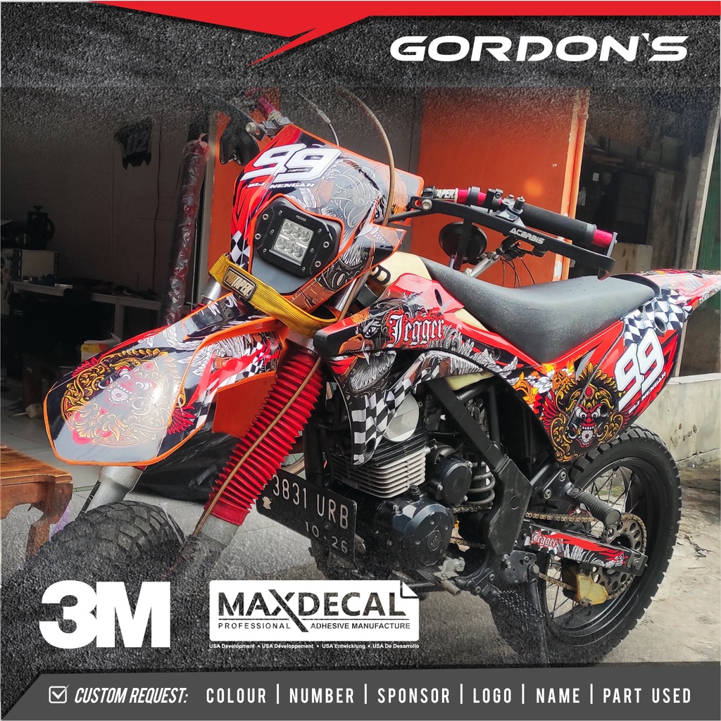 Jual Decal gordon full body motif leak bali Stiker Premium Maxdecal 3M ...