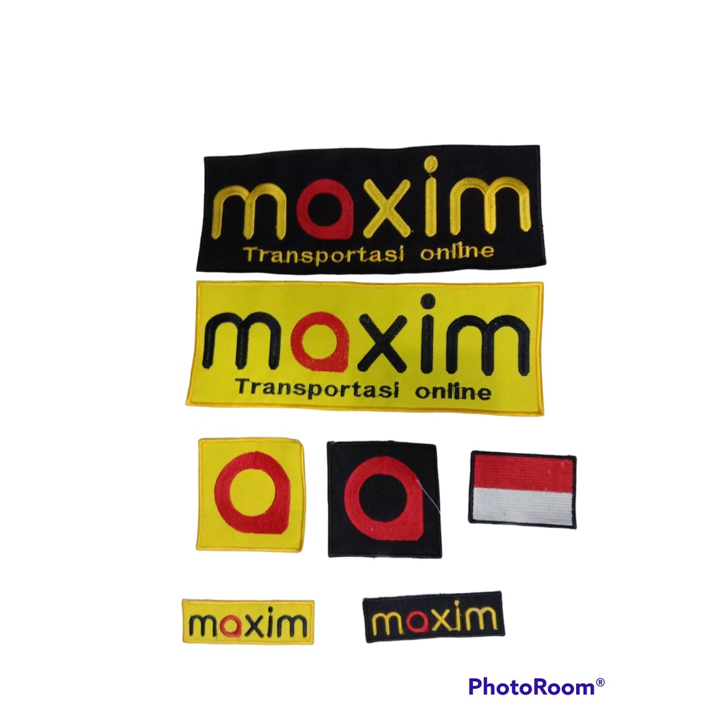 Jual Emblem Maxim 2 Paket Lengkap Dasar Kuning & Hitam Logo Maxim ...