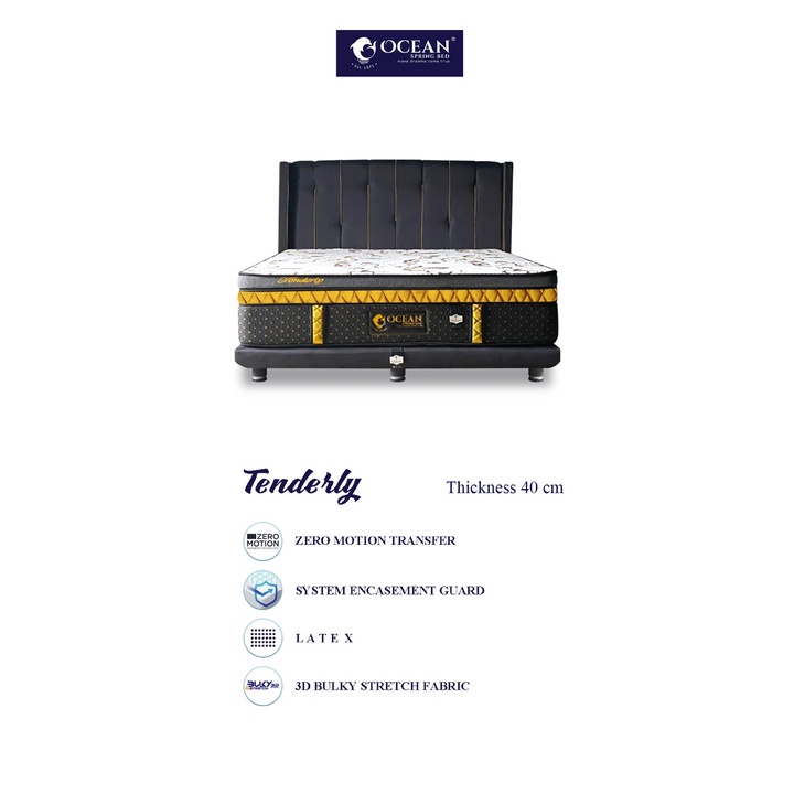 Jual Springbed Ocean Tenderly Latex 180 x 200 ORIGINAL | Shopee Indonesia