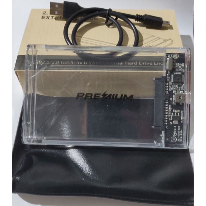 Jual HDD SSD RACK CASE 2.5 TRANSPARAN 2.0 USB | Shopee Indonesia