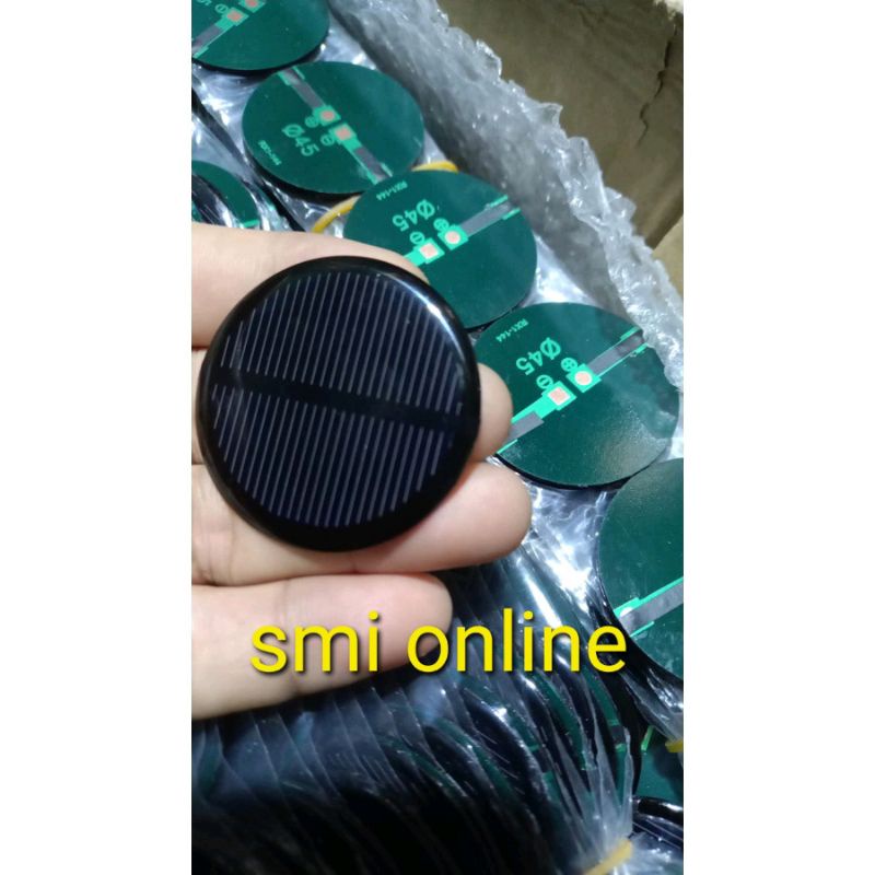 Jual panel surya mini bulat 4,5cm. 0,5V | Shopee Indonesia