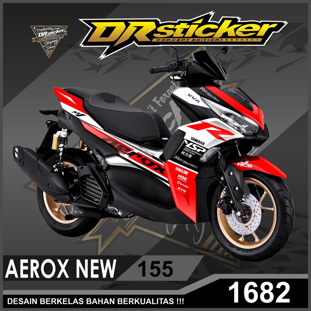 Jual Sticker Decal aerox 155 full body stiker variasi sepeda motor ...