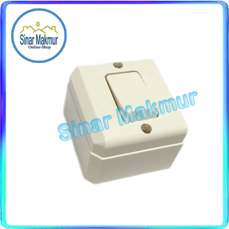 Jual Sakelar Engkel Tempel Saklar Single Persegi (BRIGHT-G) | Shopee ...