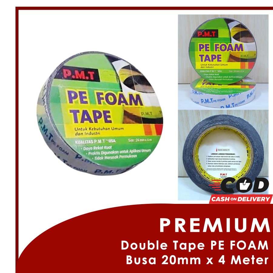 Jual 3M DOUBLE TAPE FOAM 24mm x 4meter PMT | Shopee Indonesia