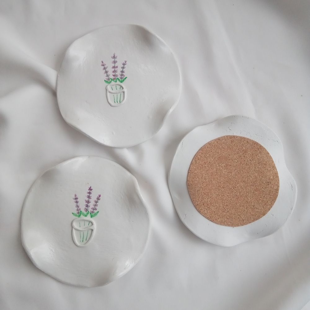 Jual KALAGIA Clay Coaster Handmade / Tray / Tatakan Gelas | Shopee ...
