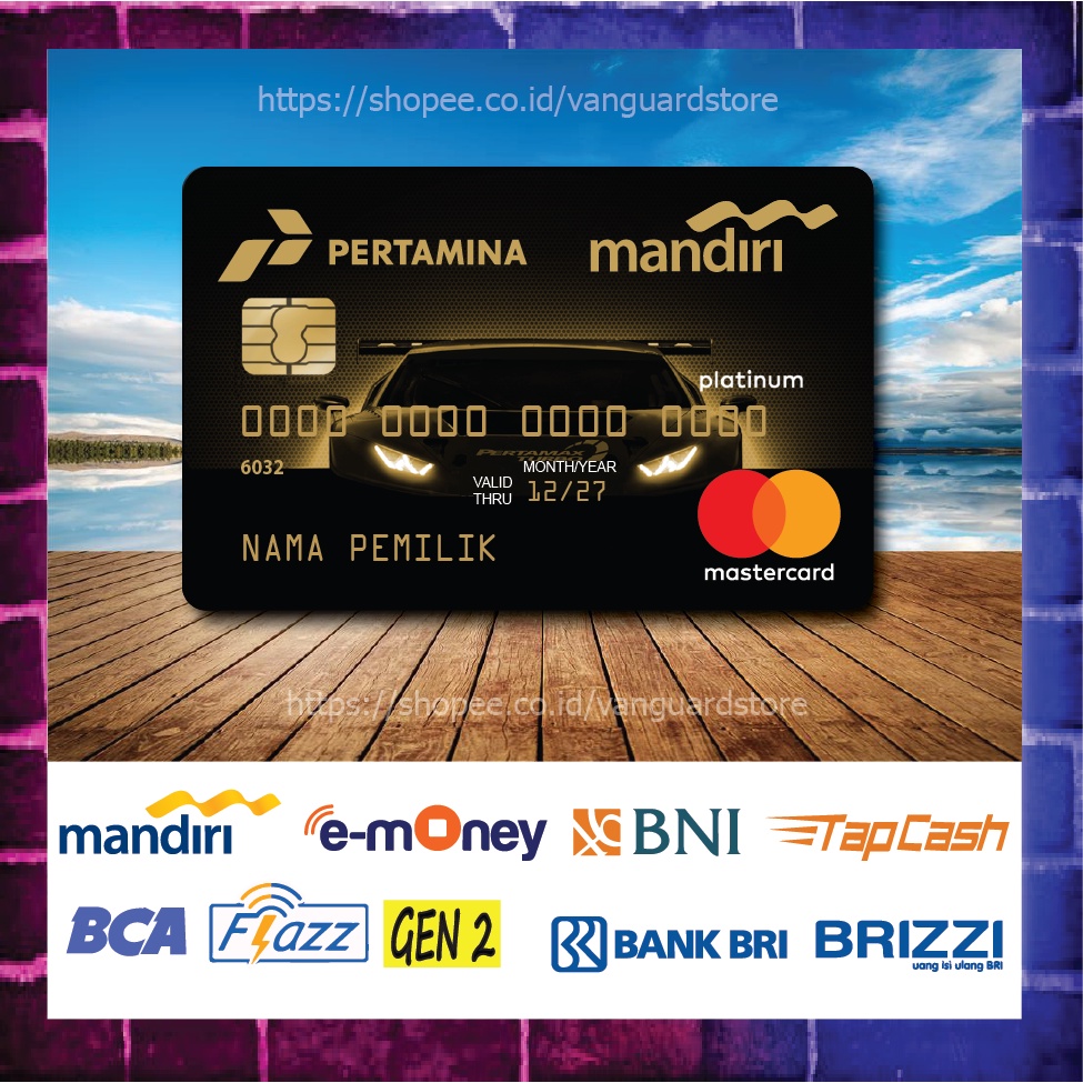 Jual KARTU E MONEY E TOLL PERTAMINA MANDIRI DEBIT CREDIT EMONEY MANDIRI ...