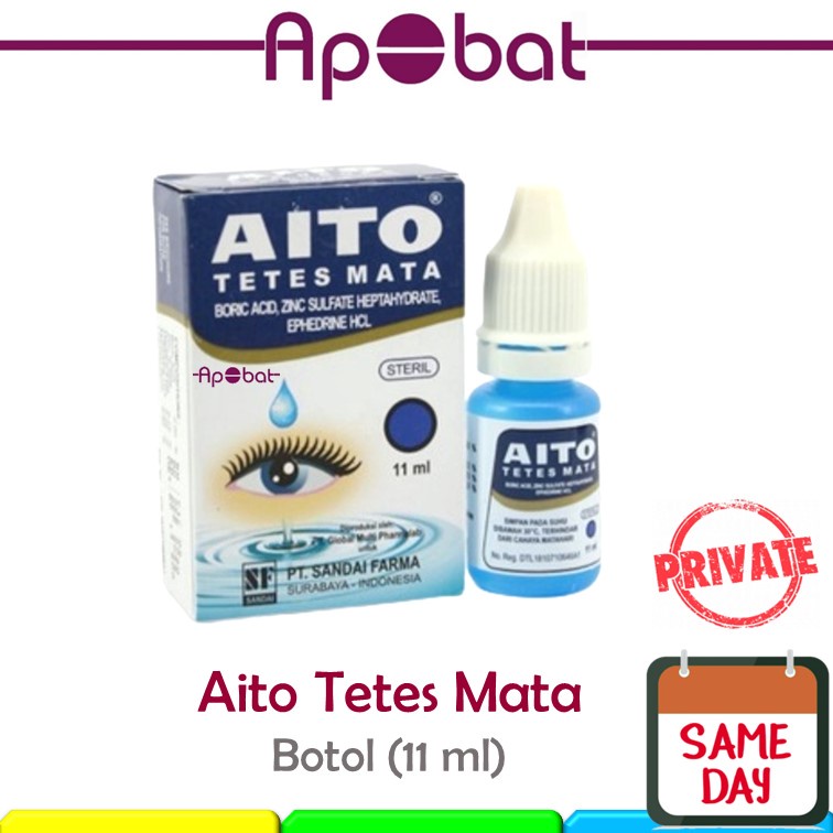 Jual - ApObat - Kemasan Baru AITO 11 ml Tetes Obat Mata Drop Botol ...
