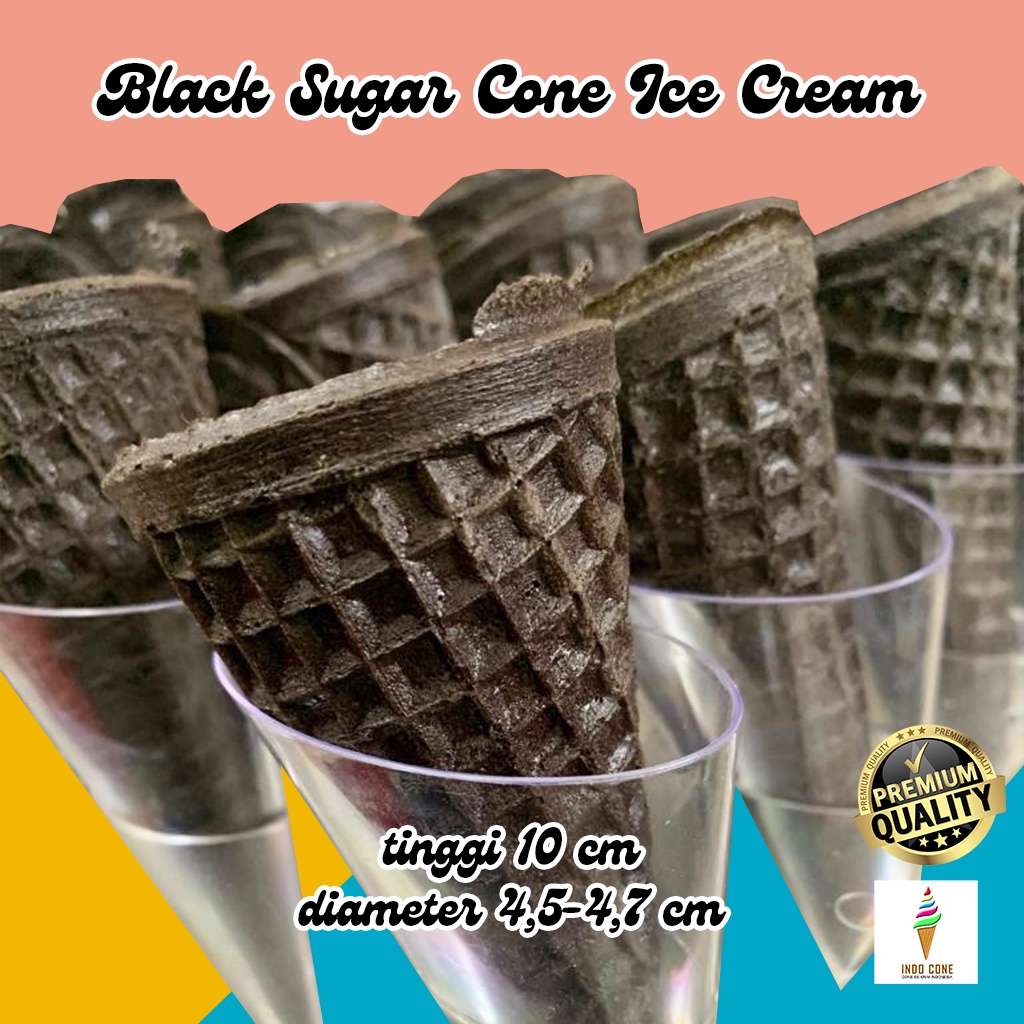 Jual Large Waffle Cone Ice Cream / Sugar Kon Es Krim Kerucut Besar ...