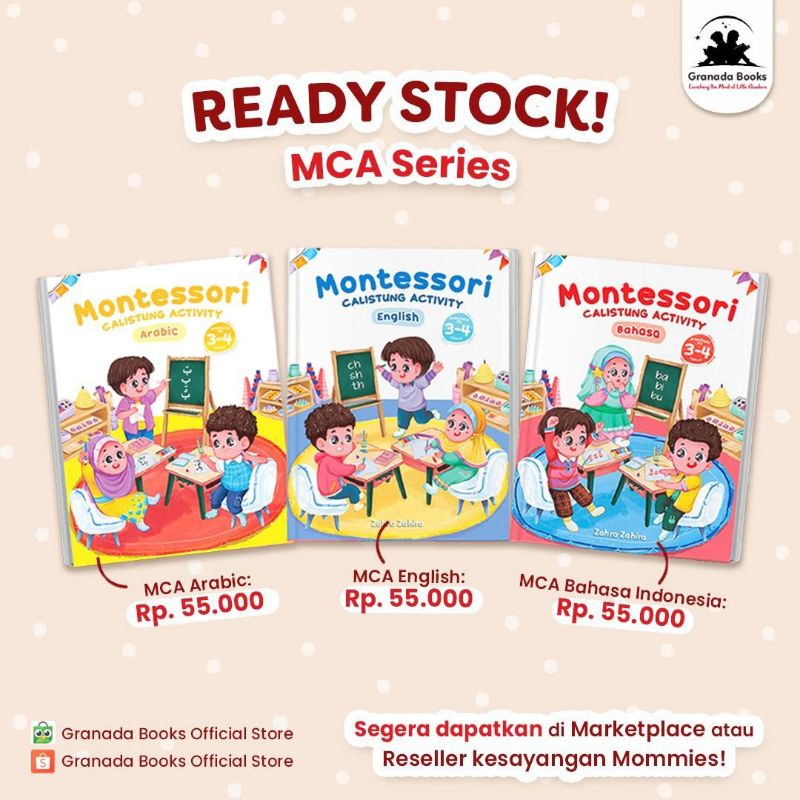 Jual HAFARA - MCA series Montessori Calistung Activity | Shopee Indonesia