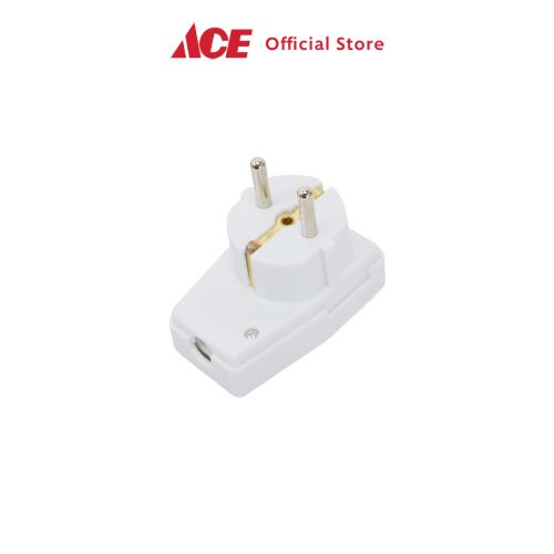 Jual Ace Krisbow Kepala Steker Arde Dengan Switch - Putih Kepala ...