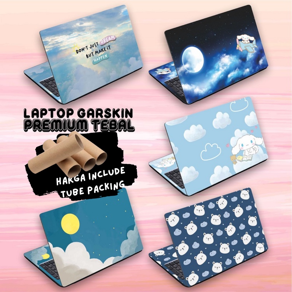 Jual Garskin Laptop Anti Gores Blue Sky Pastel Cinnamoroll Penguin Ice ...