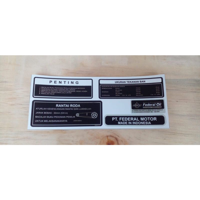 Jual STIKER DETAIL SETIKER DETAIL STICKER DETAIL HONDA WIN | Shopee ...