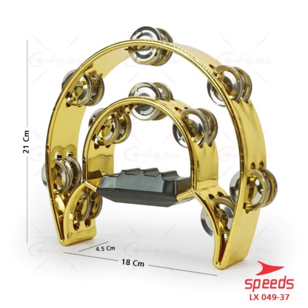 Jual Kecrekan 049-37 Tamborin Musik Promo SPEEDS Tambourine 049-37 Alat ...