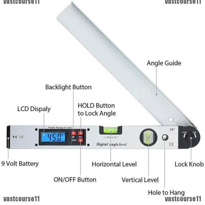 Jual ANGLE LEVEL / DEGREE DIGITAL ANGLE LEVEL METER / WATERPASS UKUR ...