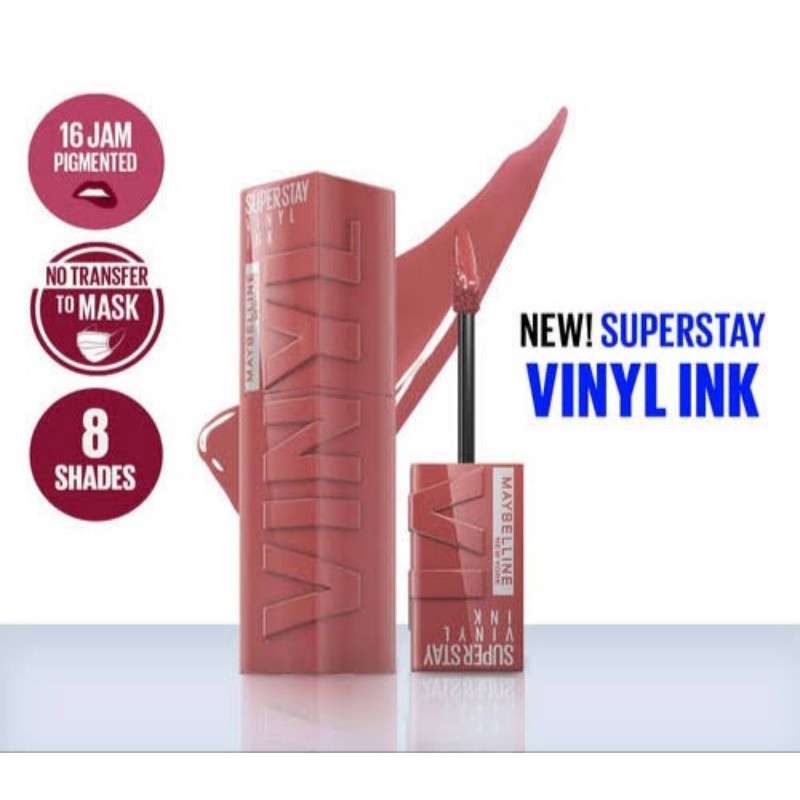 Jual Maybelline Superstay Vinyl Ink - 15 Peachy | Shopee Indonesia